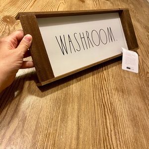 Rae Dunn | Wall Decor | Rae Dunn Washroom Wood Farmhouse Sign Nwt Cute ...